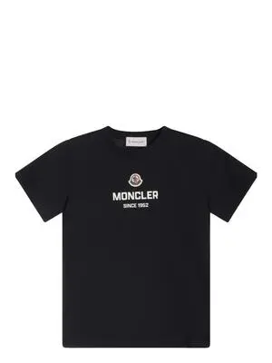 Moncler Logo Printed Jersey T-shirt - Midnight Blue