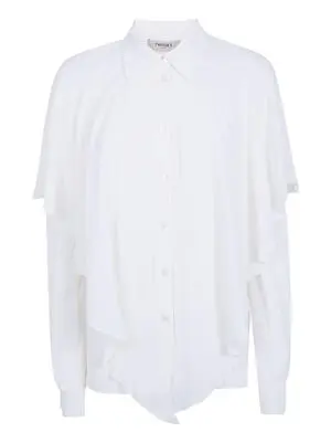 TWINSET Ruffle Detail Shirt - White