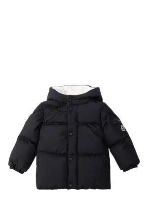 Moncler Long-sleeved Hooded Down Jacket - Navy Blue