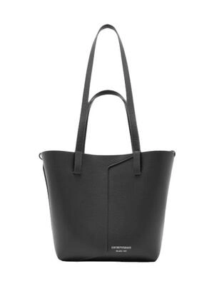 Emporio Armani 1981 Leather Shoulder Bag - Black