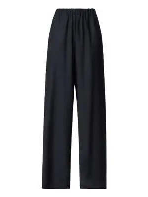 Fabiana Filippi Elasticated Waist Pleated Trousers - Black