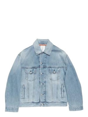 Acne Studios Relaxed Fit Denim Jacket - Light Blue