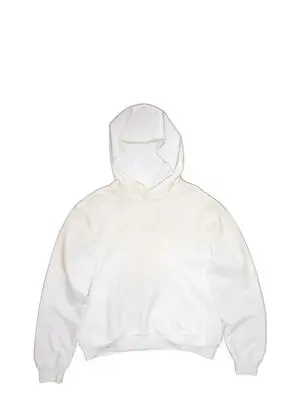 Acne Studios Logo Printed Long Sleeve Hoodie - White