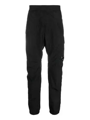 C.P. COMPANY Lens-detail Tapered Track Pants - Black