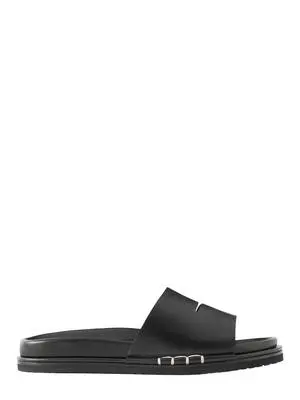 JW Anderson Fussbett Leather Sandals - Black