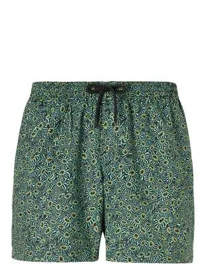Dries Van Noten Printed Swim Shorts - Green