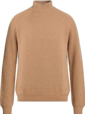 DANIELE FIESOLI Wool And Cashmere Turtleneck Sweater - Beige