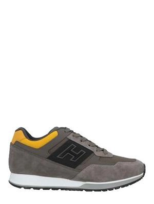 Hogan Leather And Textile Fiber Low-top Sneakers - Lead