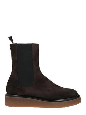 HALMANERA Dark Leather Ankle Boots - Dark Brown