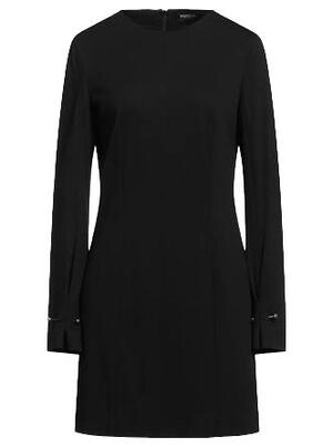 DONDUP Mini Dress In Viscose Blend With Appliqués - Black