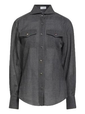 Brunello Cucinelli Virgin Wool Shirt - Charcoal