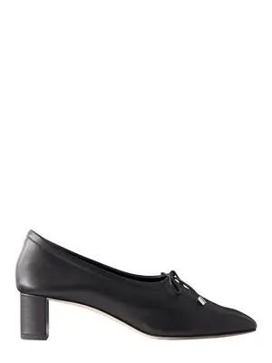 AeydĒ Narissa 45 Bow-detail Leather Pumps - Black