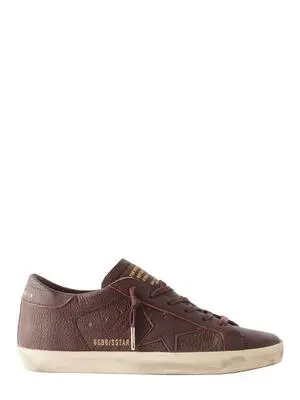 GOLDEN GOOSE Golden Goose Super Star Leather Sneakers Burgundy