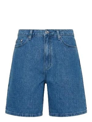 Karl Lagerfeld High-waisted Denim Shorts - Blue