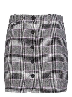DEPARTMENT 5 Houndstooth Pencil Mini Skirt - Grey