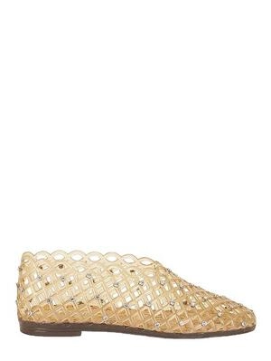 Steve Madden Embellished Cage Flat - Tan