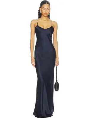 NILI LOTAN Cami Gown - Sapphire