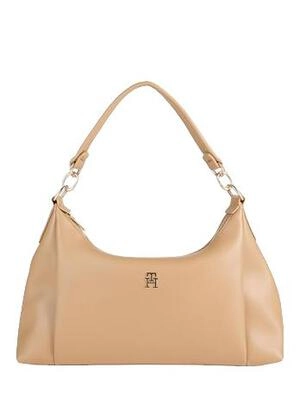 Tommy Hilfiger Polyurethane Hobo Bag - Camel