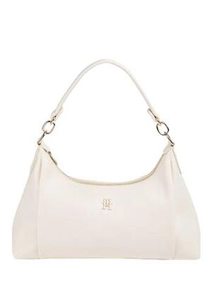 Tommy Hilfiger Camel Polyurethane Hobo Bag - White