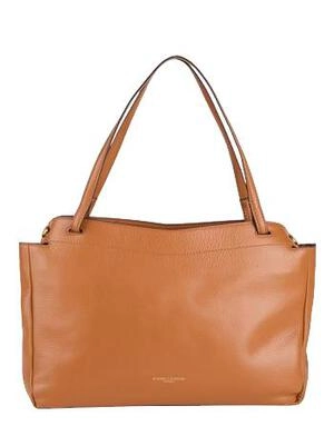 GIANNI CHIARINI GIANNI CHIARINI Pebbled Leather Tote Camel