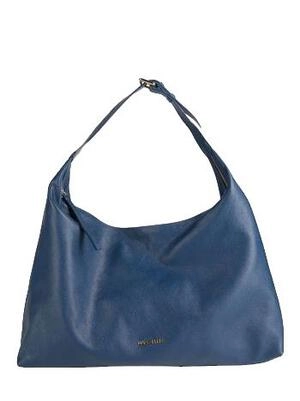 MARC ELLIS Maxi Hobo Bag In Pebbled Leather - Blue