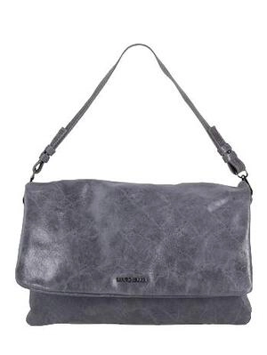 MARC ELLIS Leather Flap Bag - Grey