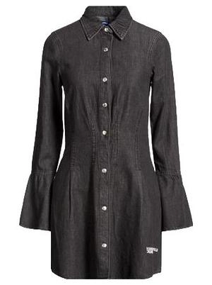 Karl Lagerfeld Charcoal Denim Mini Shirt Dress - Grey