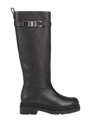 FERRAGAMO Calfskin Knee-high Boots - Black