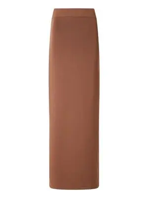 THE PARK Hailey Stretch-jersey Maxi Skirt - Dark Brown