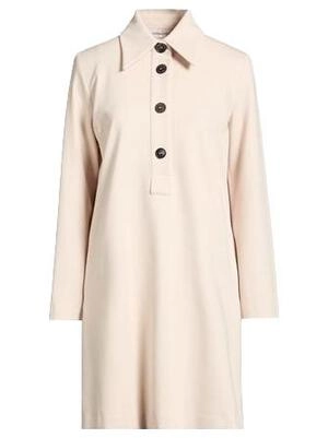 SHIRTAPORTER Long Sleeve Shirt Dress - Beige
