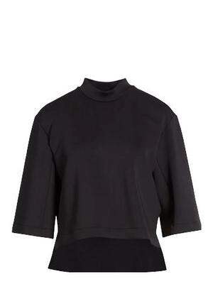 Moncler X Edward Enninful Scuba Crop Tee - Black
