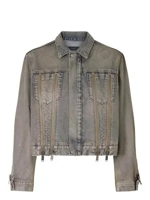 HAIKURE Medea Ziggy Zip-detailed Denim Jacket - Blue