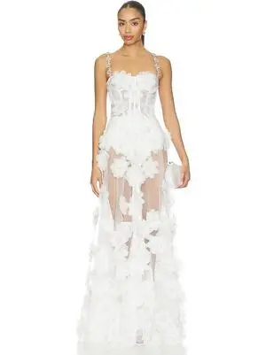 BRONX BANCO Anastasia Bridal Gown - White