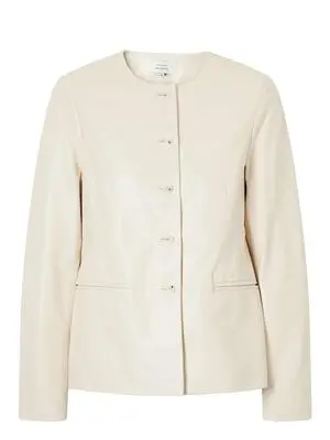 Loulou De Saison Adea Leather Jacket - Ivory