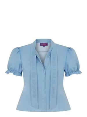 HOUSE OF KIND House Of Kind Goddess Blouse™ In Chambray