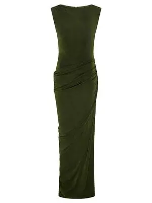 MALOA Yasmin Sleeveless Maxi Dress - Green