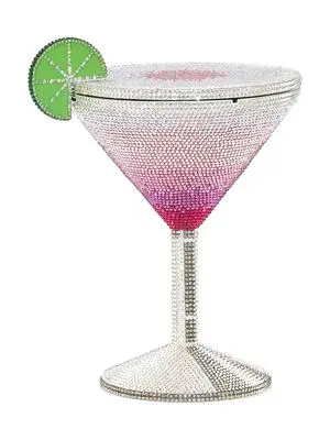 Judith Leiber Martini Cosmopolitan Crystal Clutch - Pink