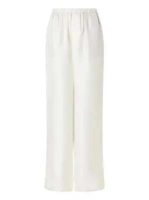 RÓHE Silk-satin Wide-leg Pants - White