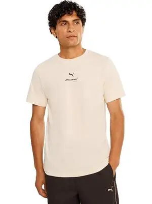 PUMA Mclaren Racing Small Logo T-shirt Clothing Alpine Snow - White