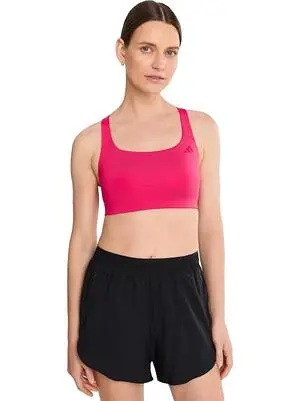 Adidas Optime Workout Medium-support Bra Bra - Pink