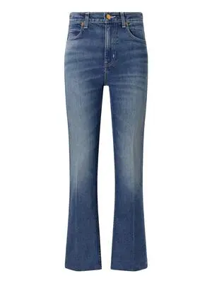 JAMIE HALLER Kenickie Mid-rise Straight-leg Jeans - Mid Denim