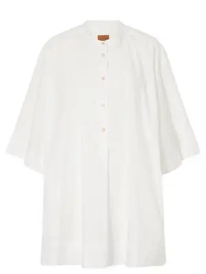 JAMIE HALLER Cotton Caftan Mini Dress - White