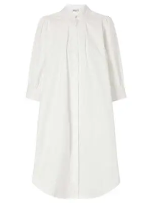 Maison Mayle Valdi Cotton Jacquard-poplin Midi Shirt Dress - Ivory