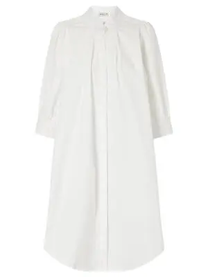 Maison Mayle Valdi Cotton Jacquard-poplin Midi Shirt Dress - Neutrals