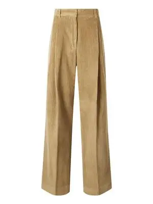RÓHE Cotton-corduroy Wide-leg Pants - Beige