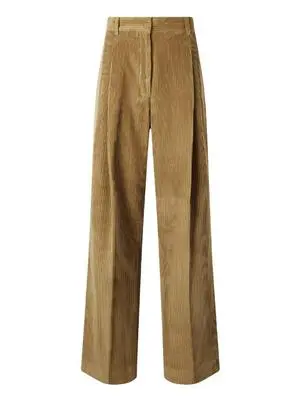RÓHE Cotton-corduroy Wide-leg Pants - Neutrals