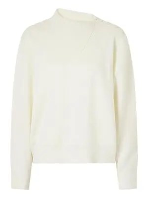 RÓHE Asymmetrical Merino Wool-blend Sweater - Neutrals