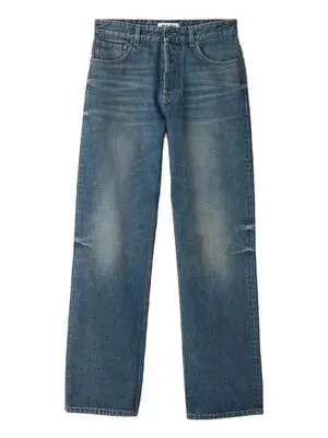 Miu Miu Five-pocket Loose Fit Jeans - Navy