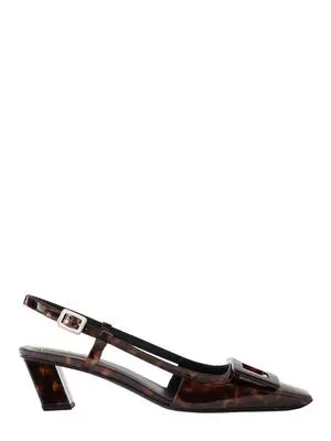 ROGER VIVIER Belle Vivier Slingback Pumps - Tortoiseshell