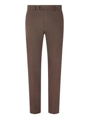 SLOWEAR Incotex Straight-leg Stretch-cotton Gabardine Trousers - Brown